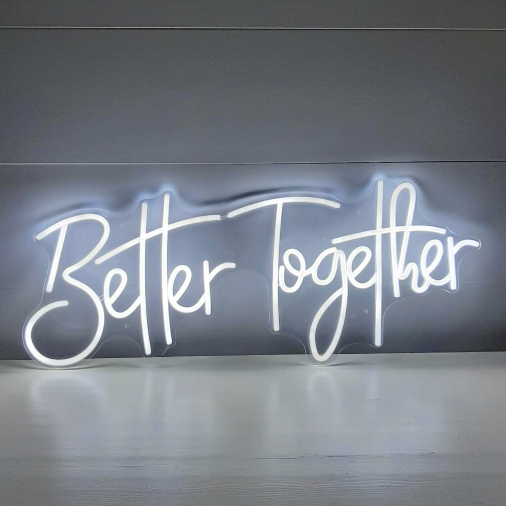 Better together neon sign | dreamondecor.nl
